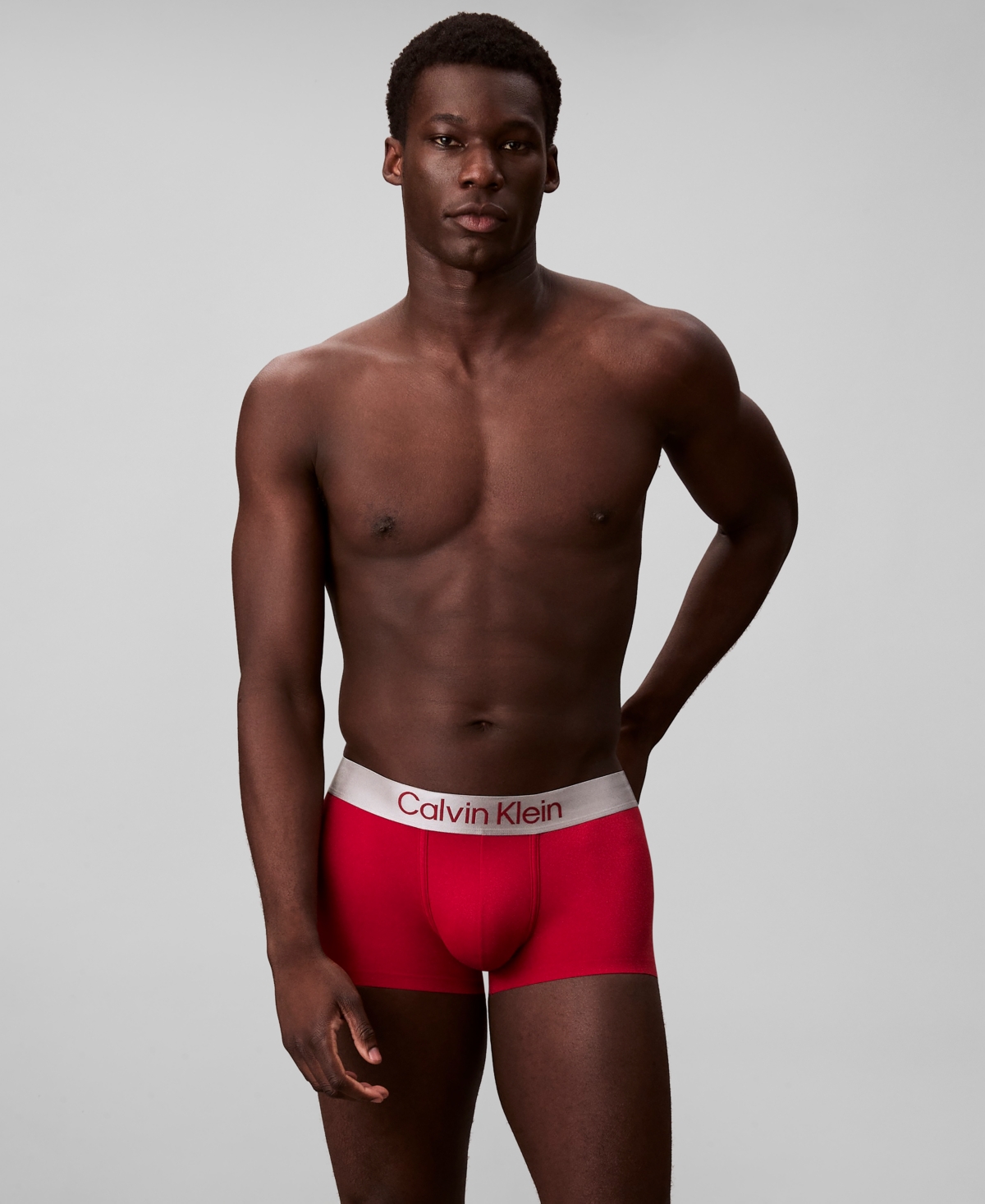 Click here for Calvin Klein Mens Logo Trunks - Red Stamp prices