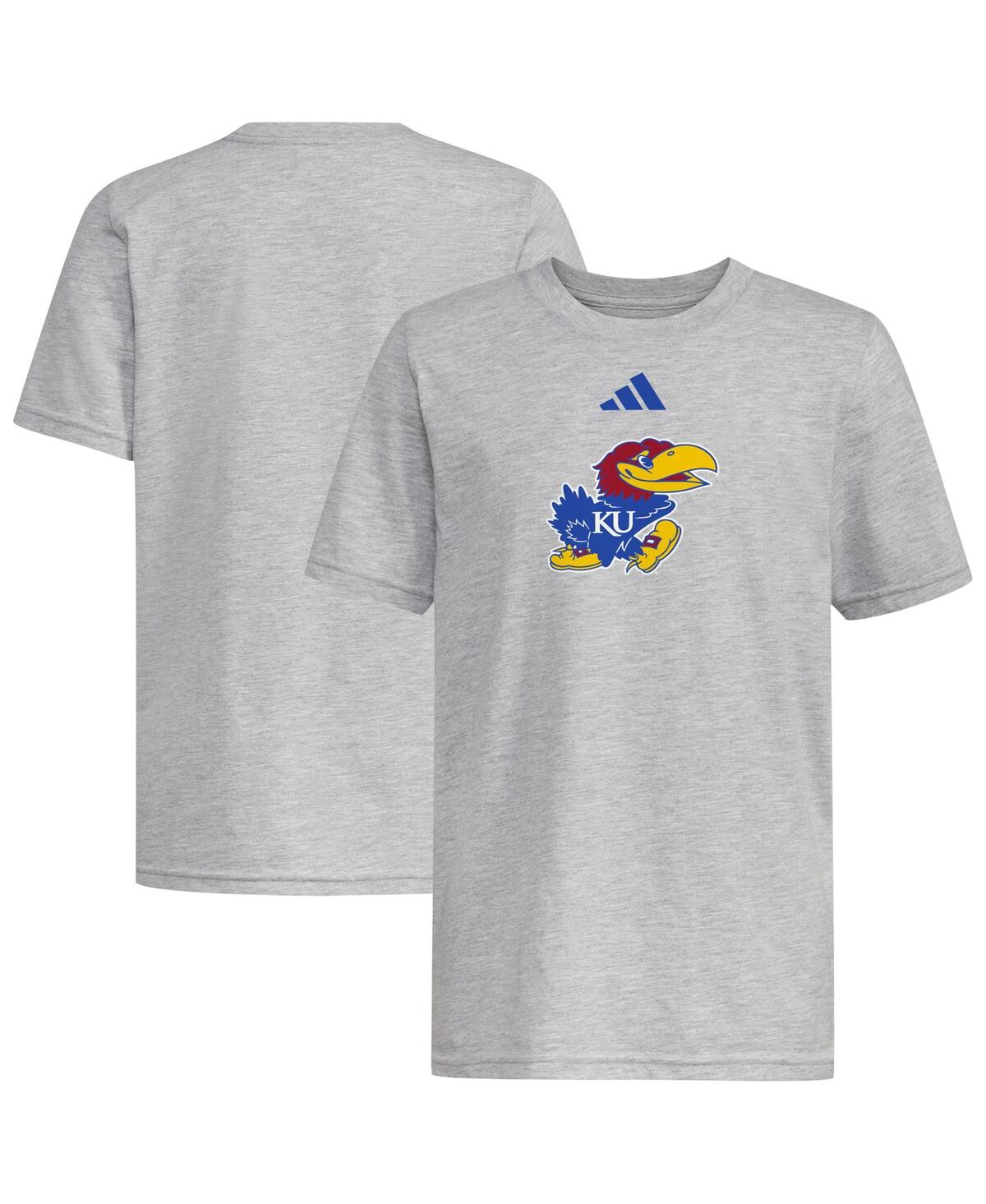 Click here for Adidas Big Boys and Girls Heather Gray Kansas Jayh... prices