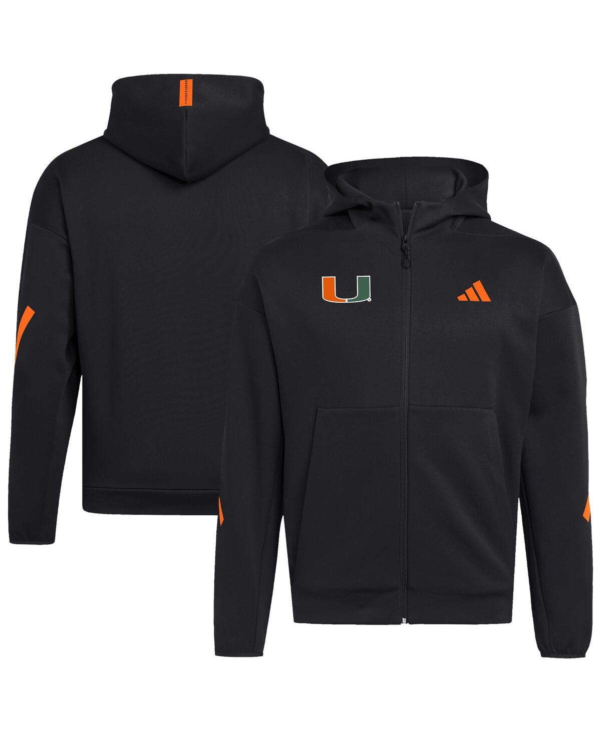 Click here for Adidas Mens Black Miami Hurricanes Z.n.e. Full-Zip... prices