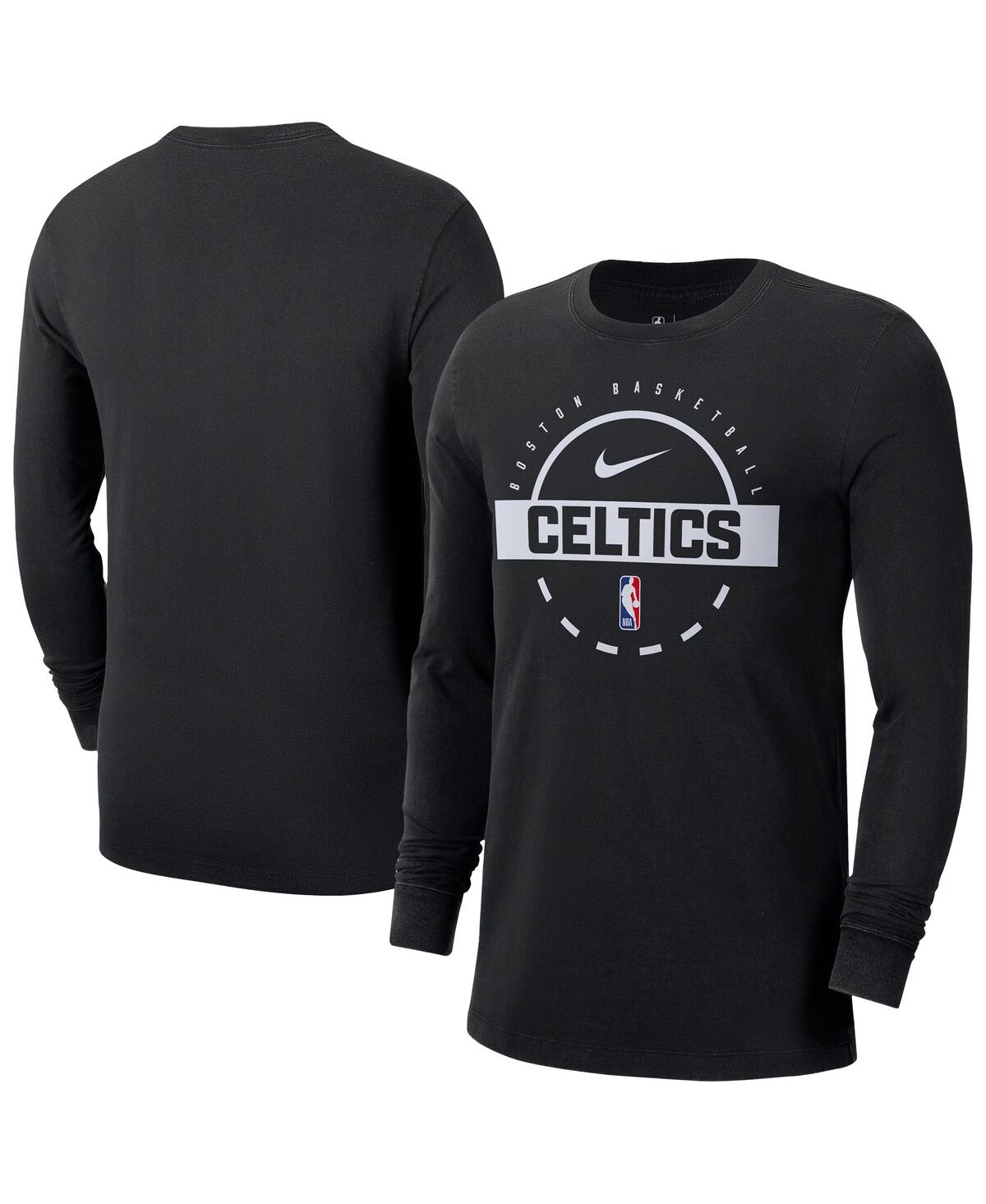 Click here for Nike Mens Black Boston Celtics Authentic Long Slee... prices