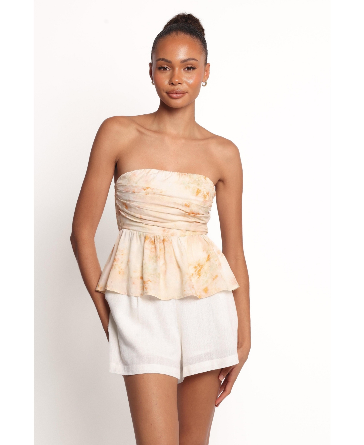 Click here for Petal and Pup Womens Maia Strapless Top - Floral -... prices