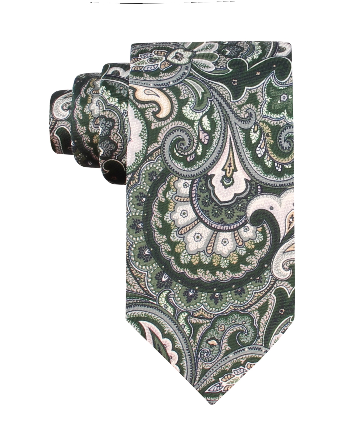 Click here for Tommy Hilfiger Mens Paisley Print Tie - Olive prices