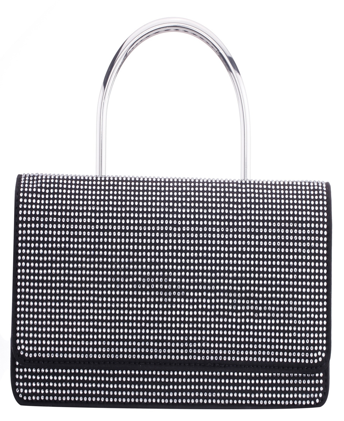 Click here for Nina Elongated Crystal Magnetic Snap Satchel Bag -... prices