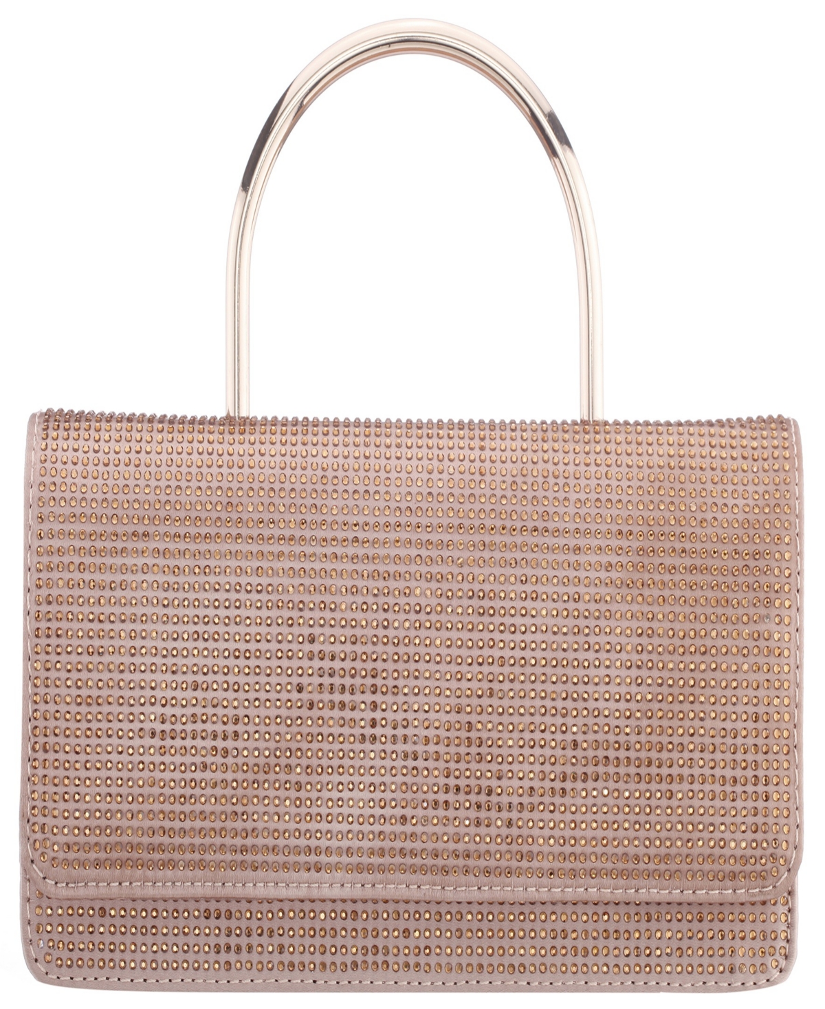 Click here for Nina Elongated Crystal Magnetic Snap Satchel Bag -... prices