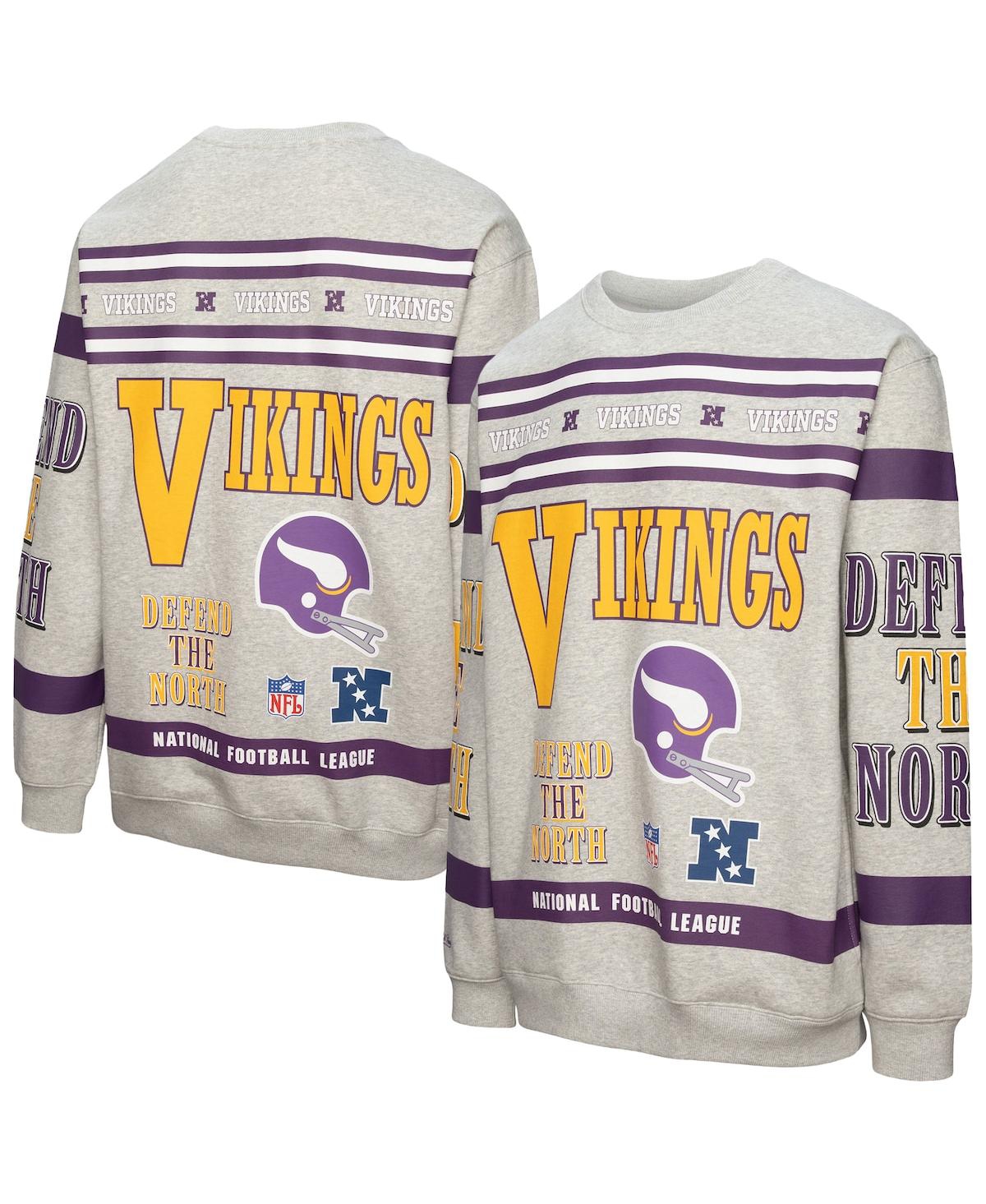 Click here for Mitchell & Ness Mens Heather Gray Minnesota Viking... prices