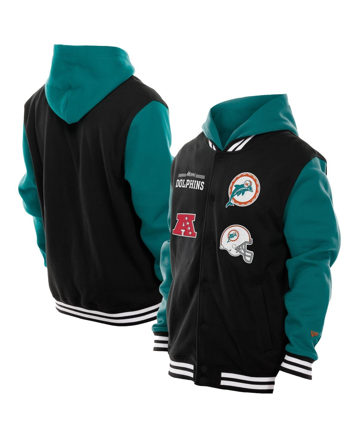 Click here for New Era Mens Black Miami Dolphins Full-Snap Fleece... prices