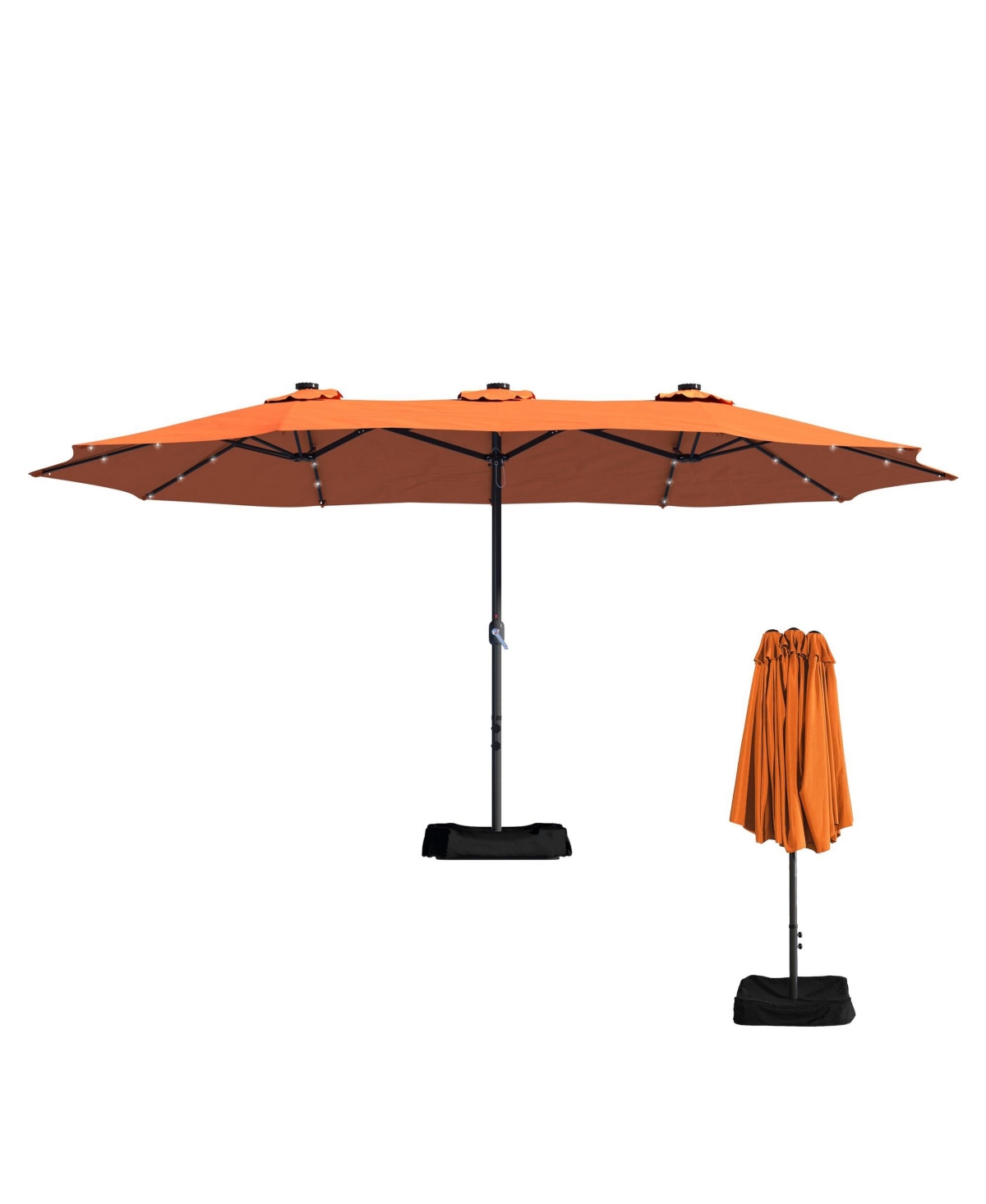 Click here for 15ft Patio Umbrella with Base Included and Led lig... prices