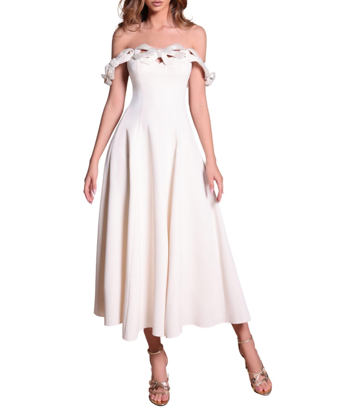 Click here for Tarik Ediz Dulcie Dress - Vanilla prices