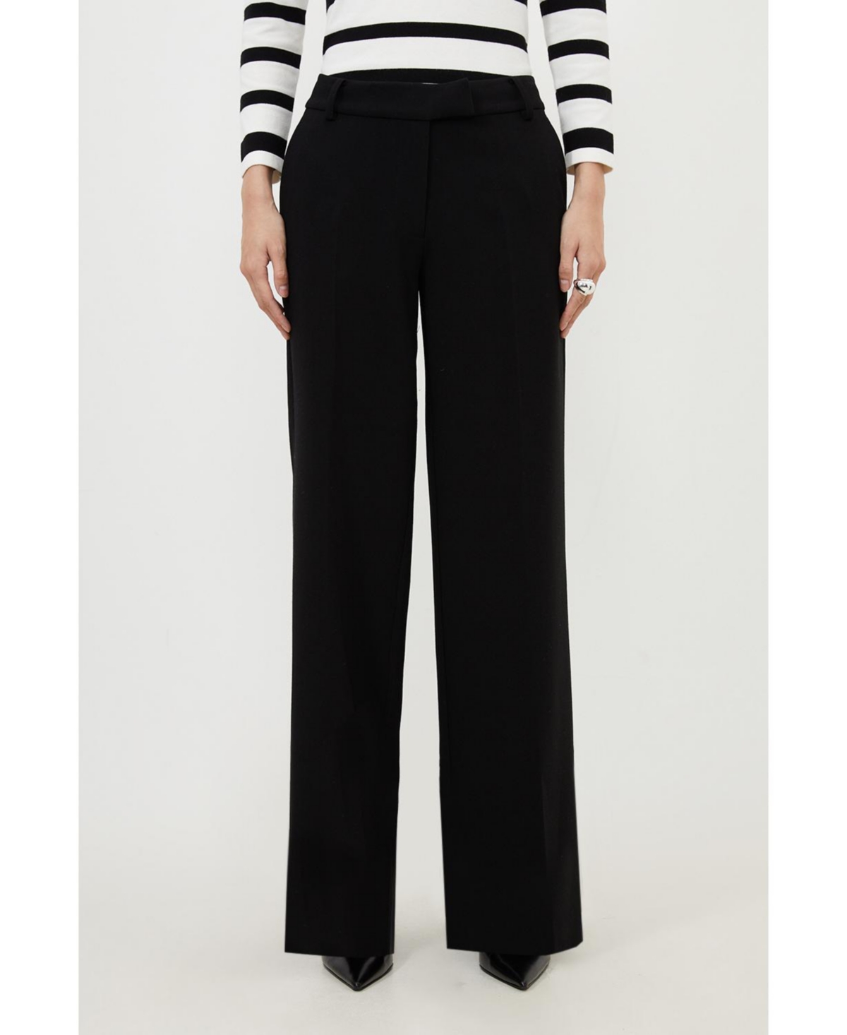 Click here for Karen Millen Womens Petite Tailored Straight Leg P... prices
