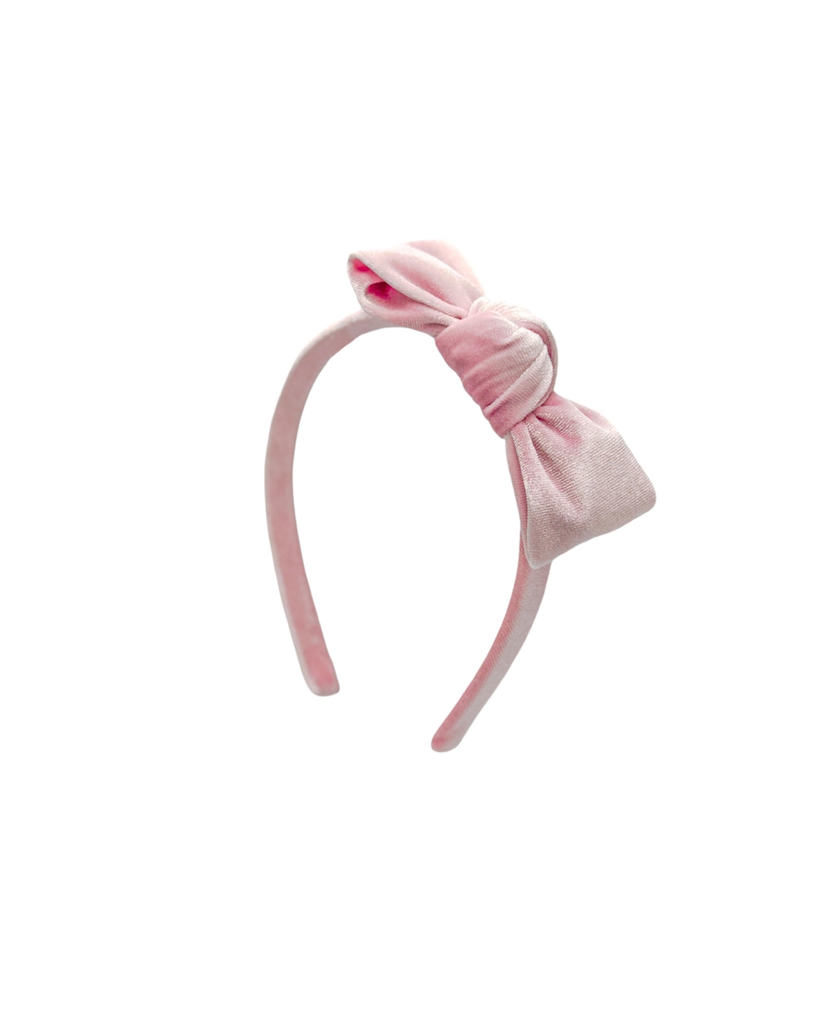Click here for Bits & Bows Girls Velvet Bow Headband in Pink prices