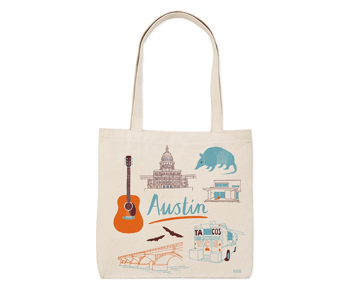 Click here for Austin Everyday Tote - Teal  orange  burgandy prices