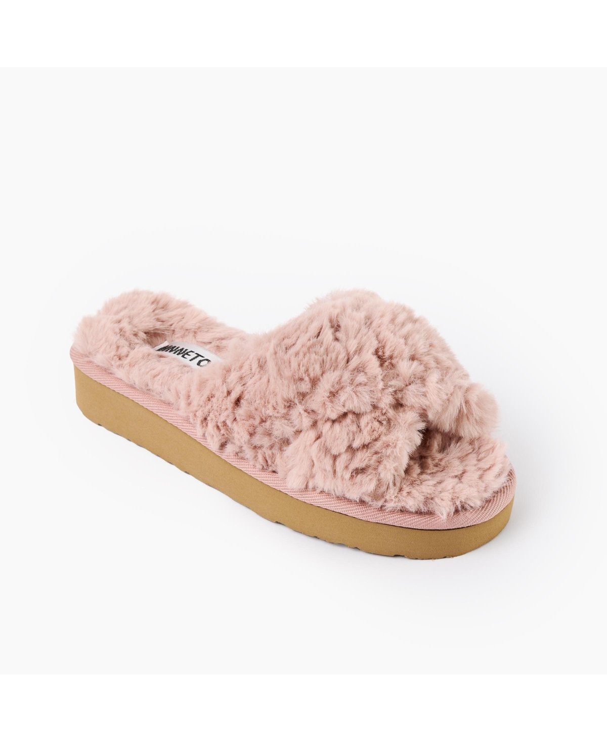 Click here for Minnetonka Womens Teddy Crossband Faux Fur Slipper... prices