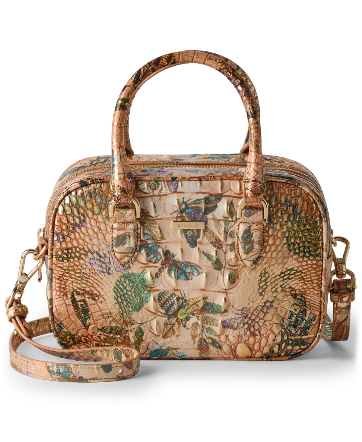 Click here for Brahmin Mara Buckle Small Satchel Bag - Hill Garde... prices