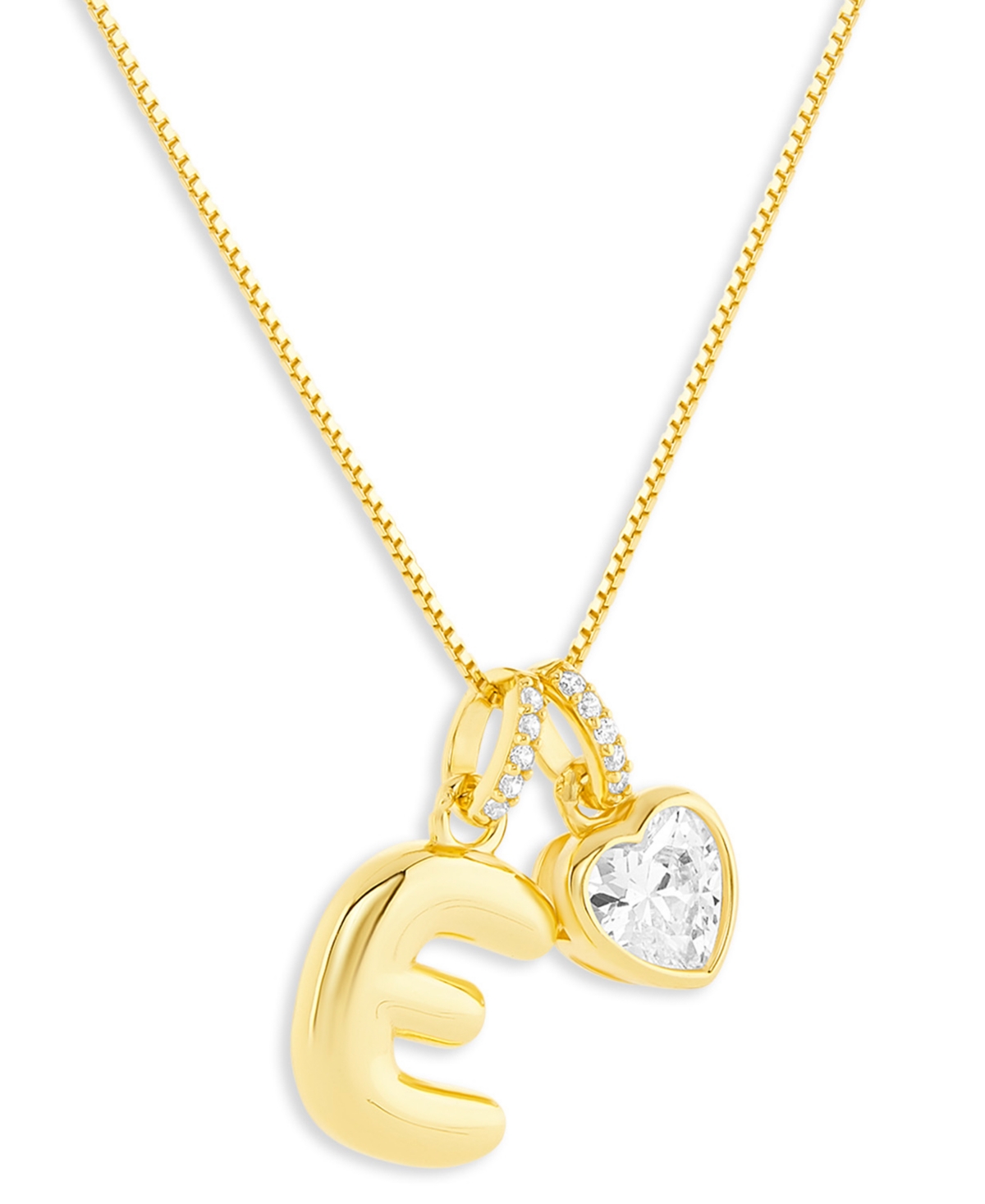 Click here for Holiday Lane Letter Initial Charm Necklace in Gold... prices