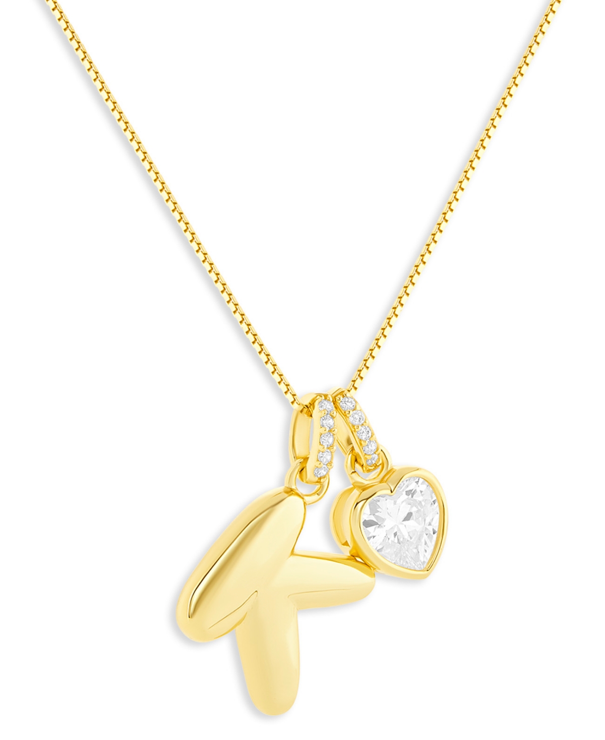 Click here for Holiday Lane Letter Initial Charm Necklace in Gold... prices