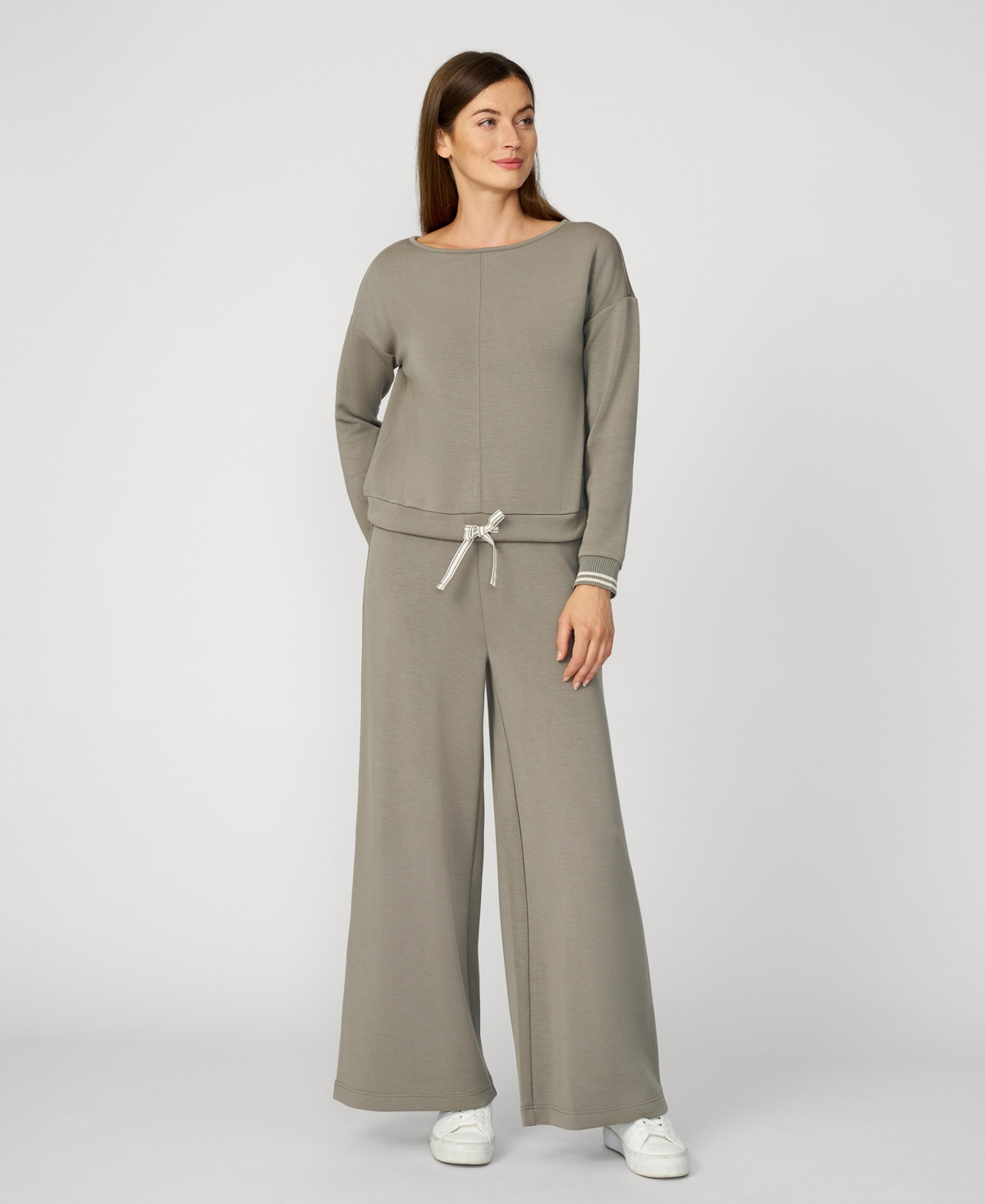 Click here for Cable & Gauge Boat Neck Top & Wide Leg Pant Lounge... prices