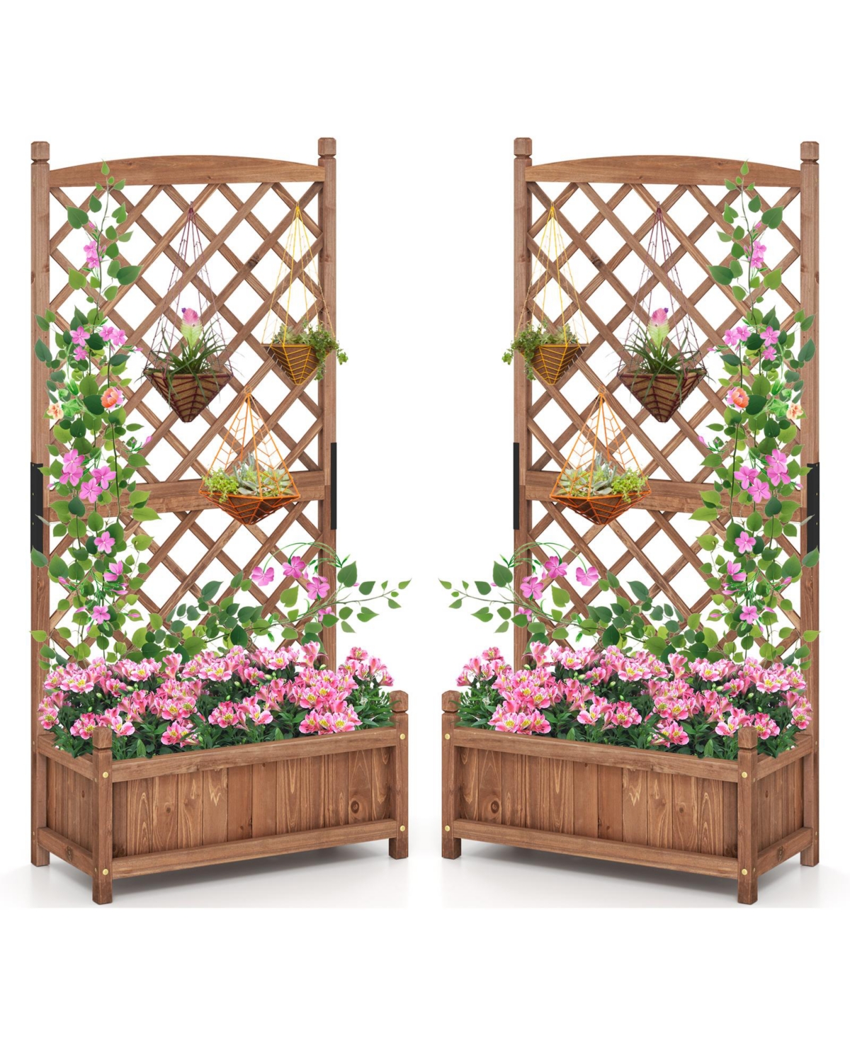 Click here for Gymax 2PCS 60 Tall Raised Garden Bed w/ Diamond La... prices
