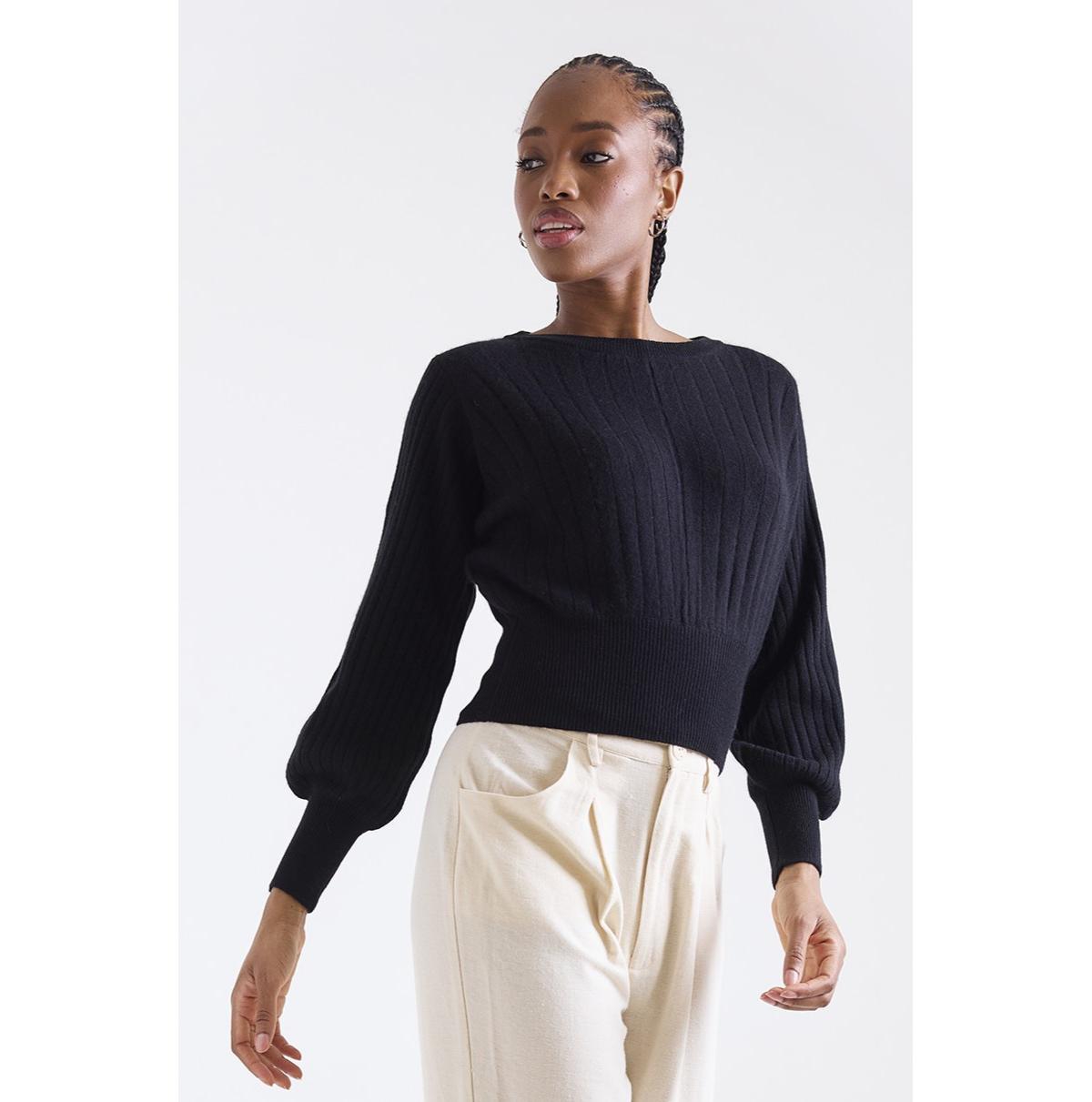 Click here for 1982 Womens Rosa Ribbed Long Sleeve Cashmere Sweat... prices