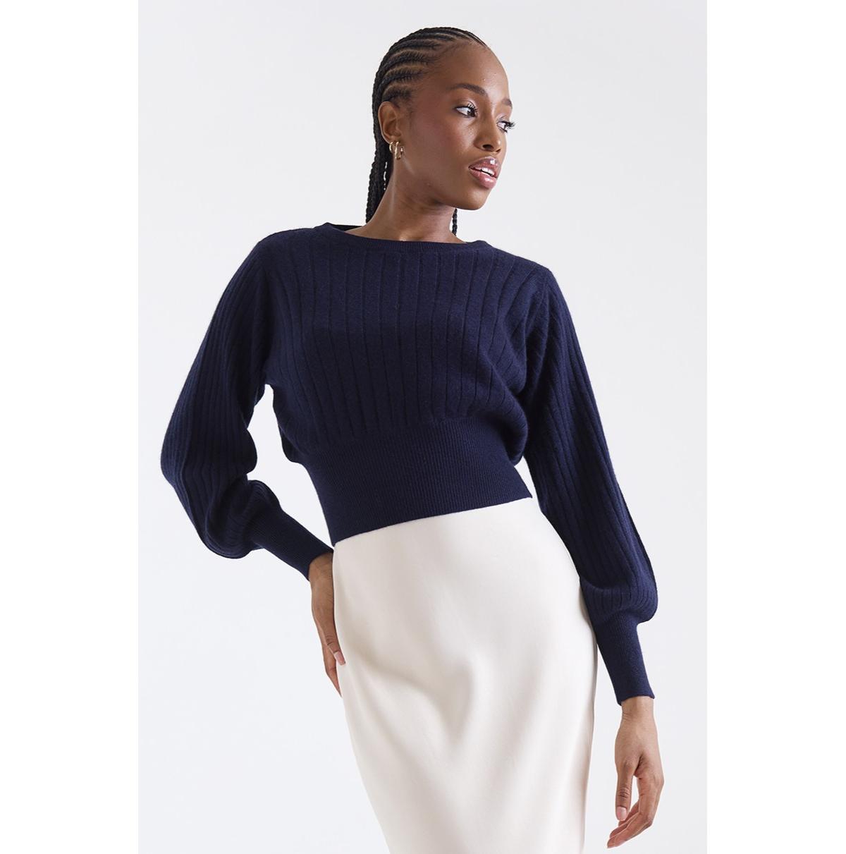 Click here for 1982 Womens Rosa Ribbed Long Sleeve Cashmere Sweat... prices