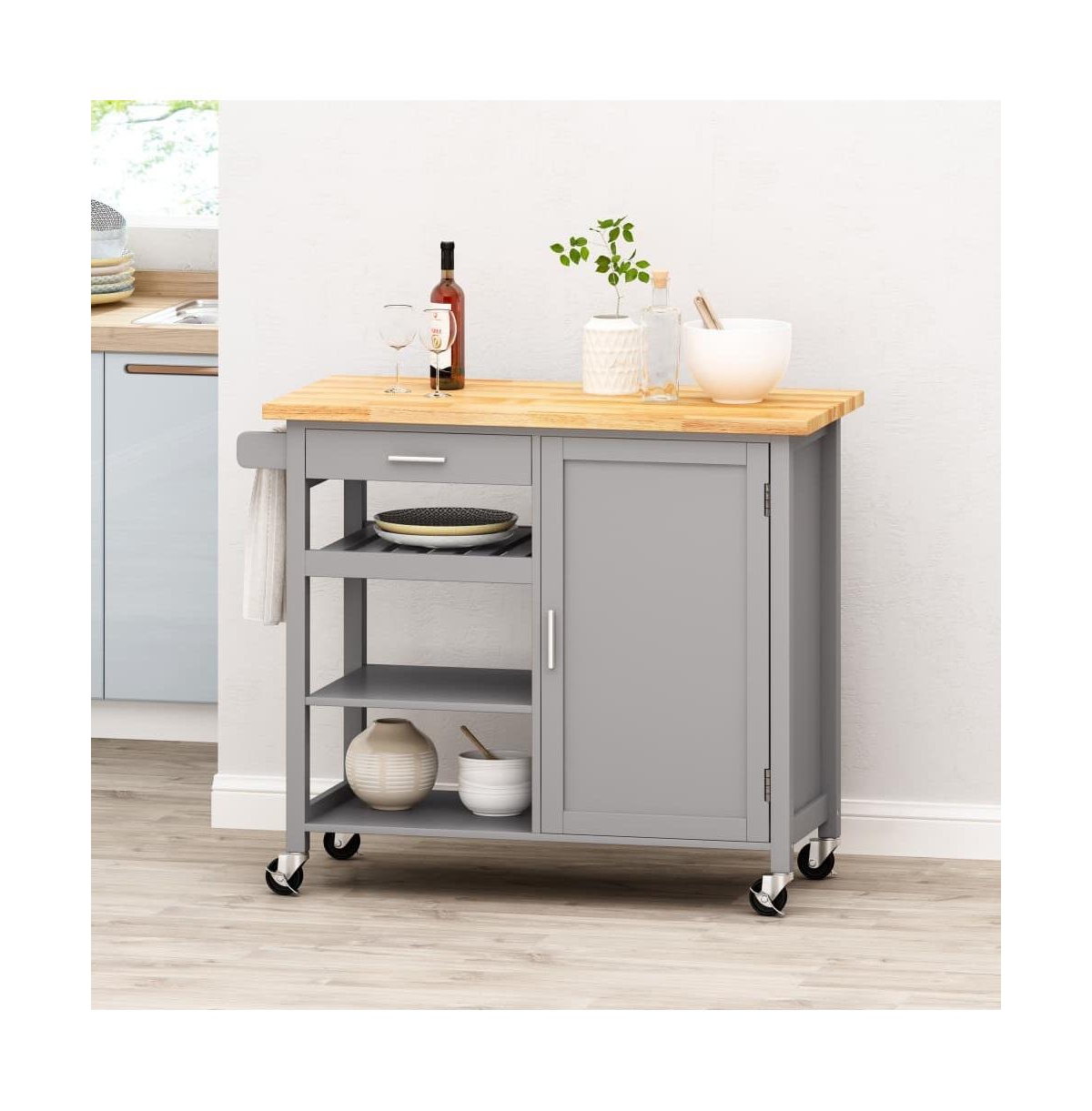 Click here for Maison Boucle 41.75" Rolling Kitchen Island w... prices