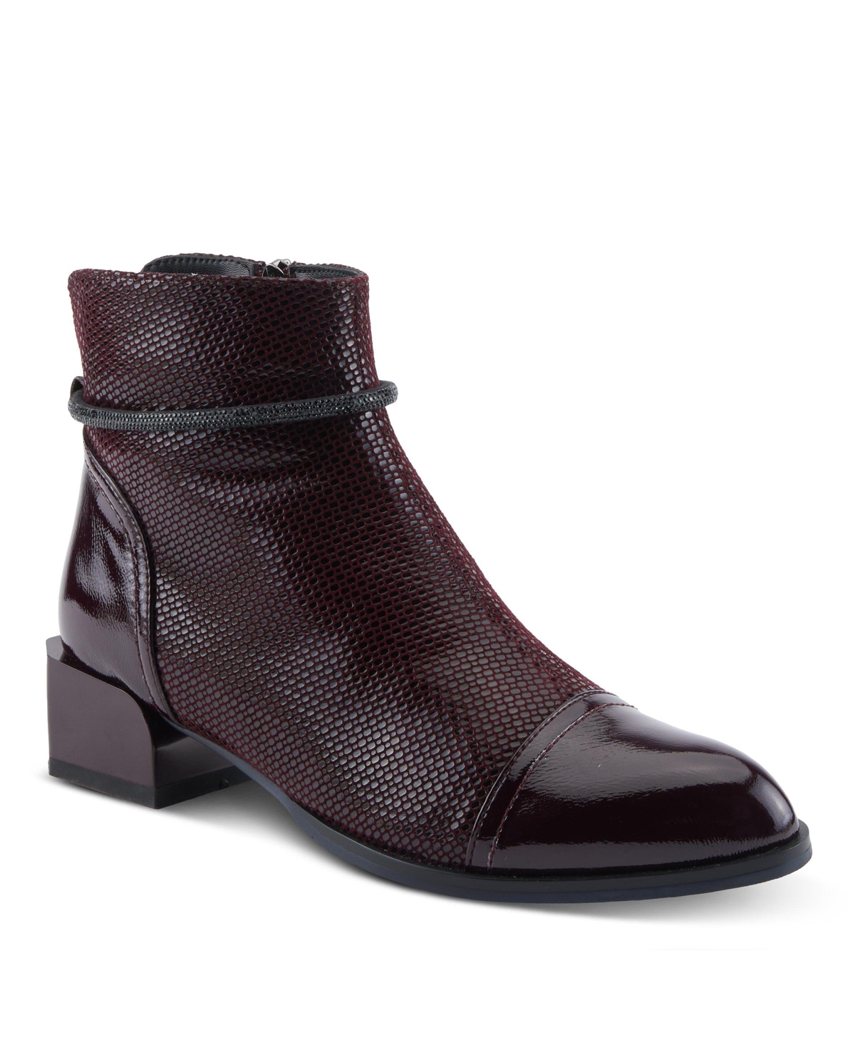 Click here for Azura Shelbi Boots - Burgundy patent prices