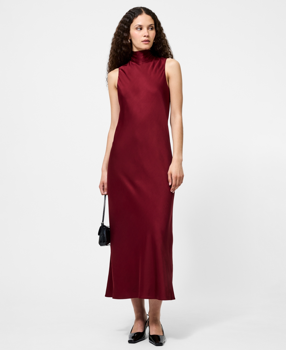 Click here for French Connection Womens Ennis Satin Sleeveless Bo... prices