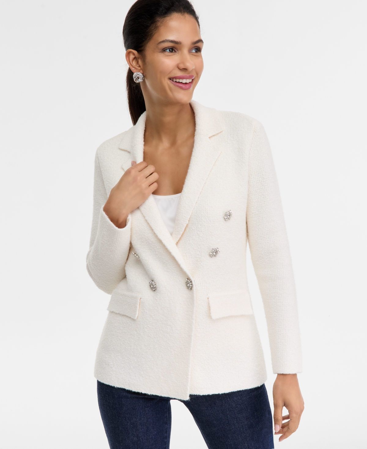 Click here for I.n.c. International Concepts Petite Boucle Sweate... prices