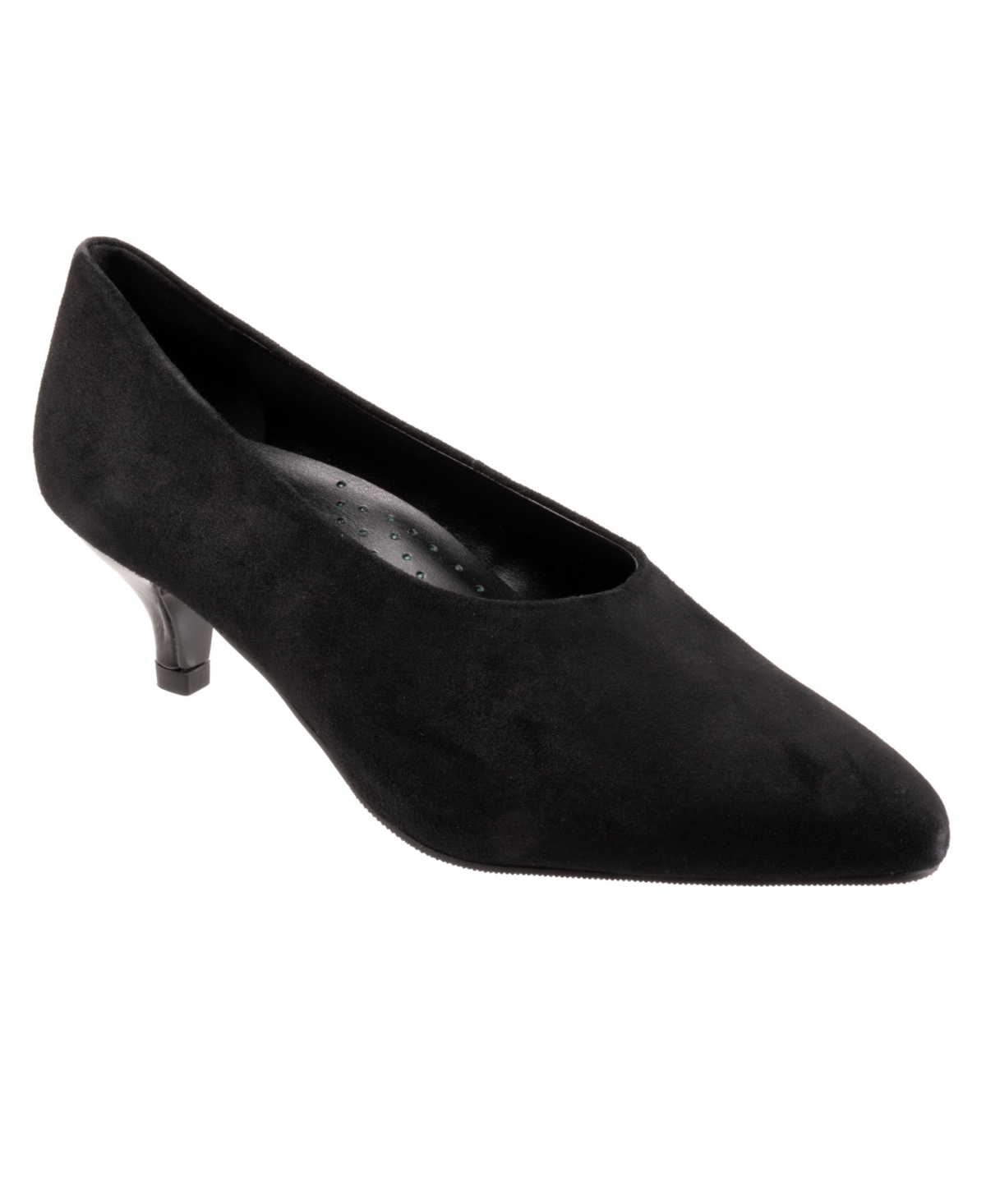 Click here for Womens Trotters Kimber Pumps - Black suede prices