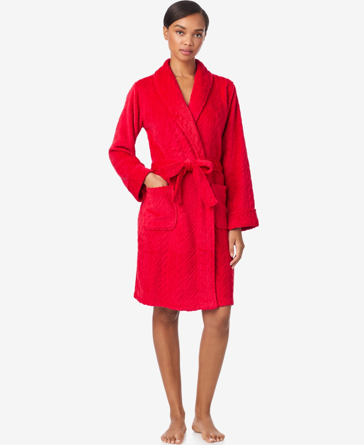 Click here for Lauren Ralph Lauren Womens Long Sleeve Shawl Colla... prices