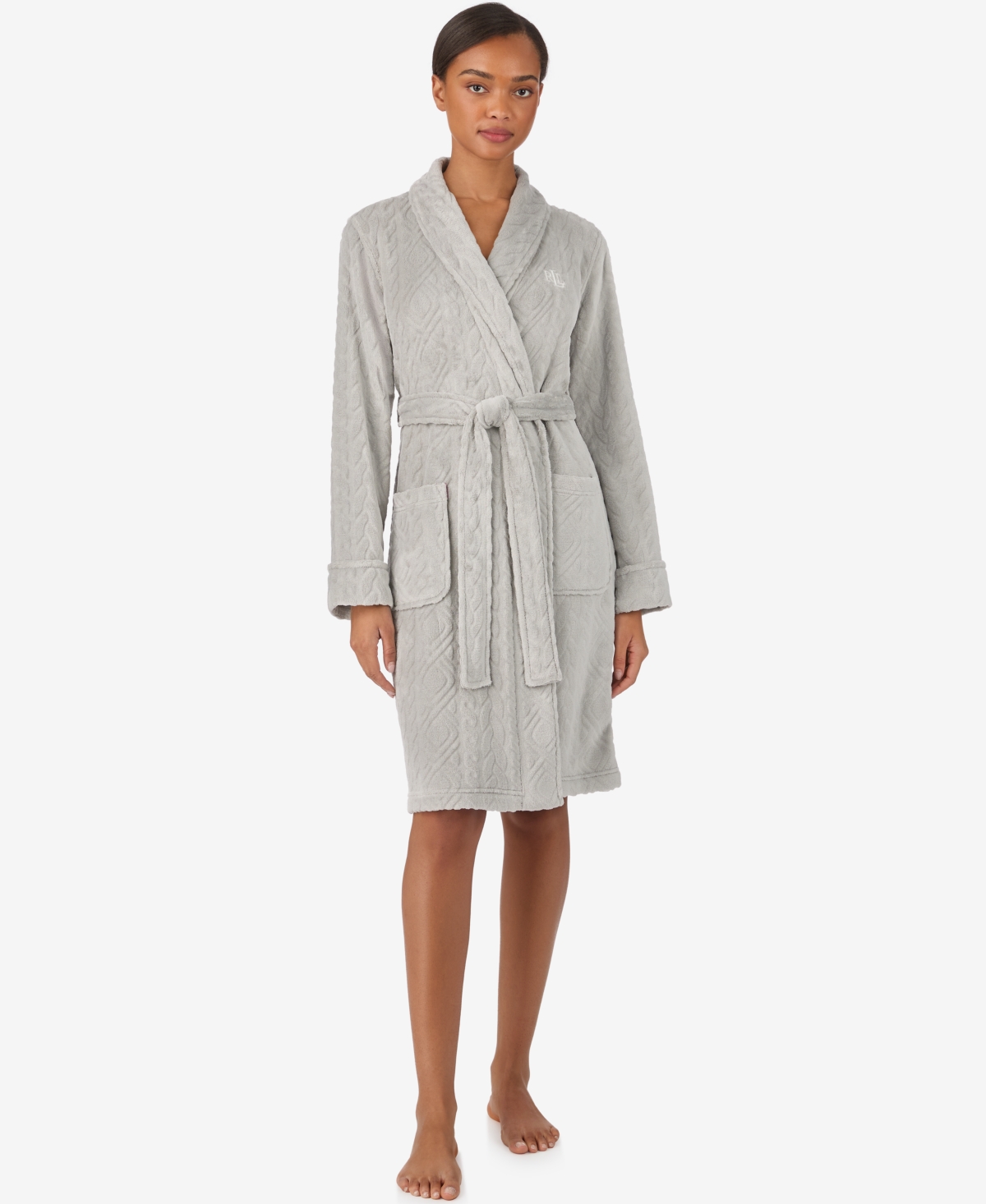 Click here for Lauren Ralph Lauren Womens Long Sleeve Shawl Colla... prices