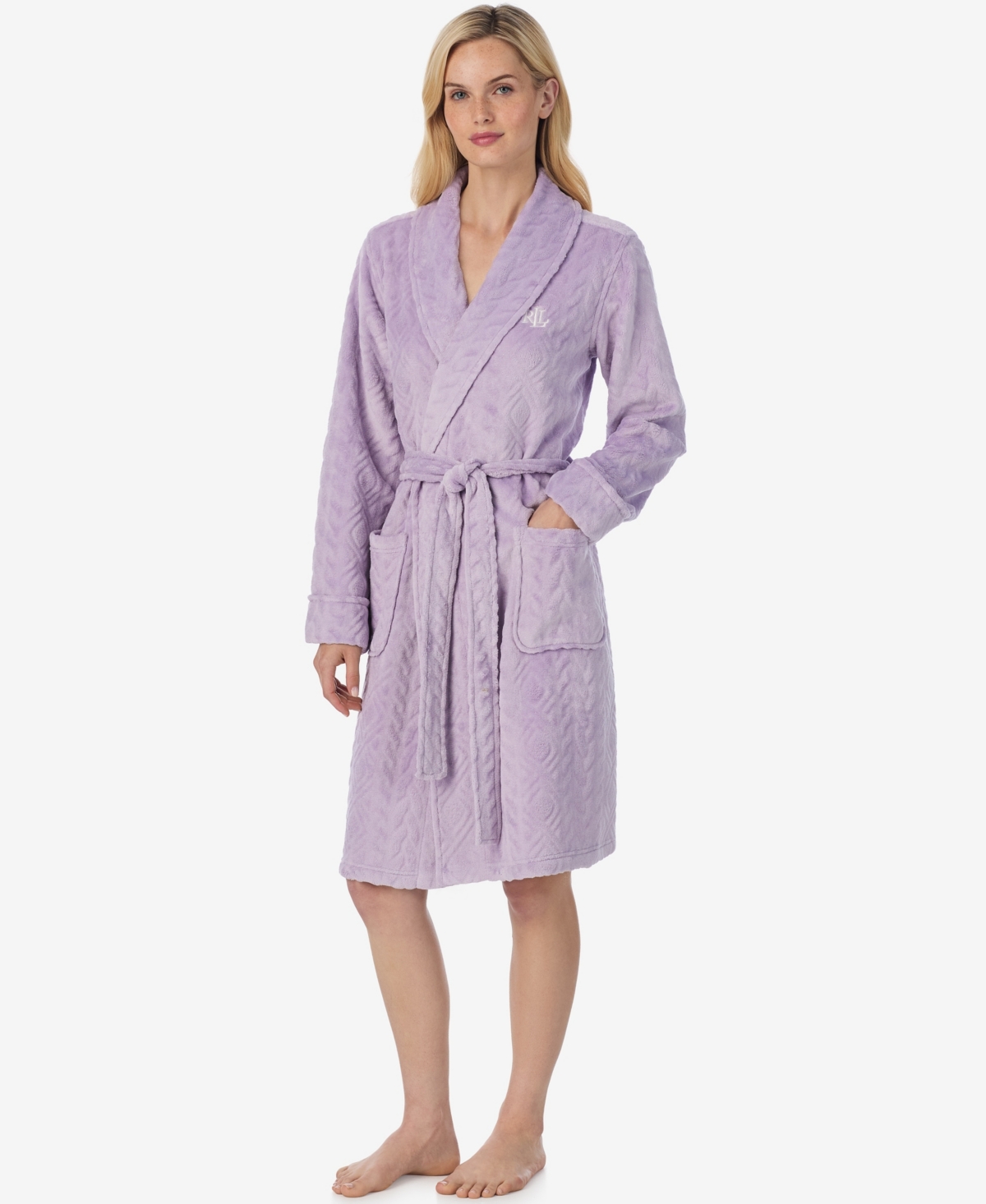 Click here for Lauren Ralph Lauren Womens Long Sleeve Shawl Colla... prices
