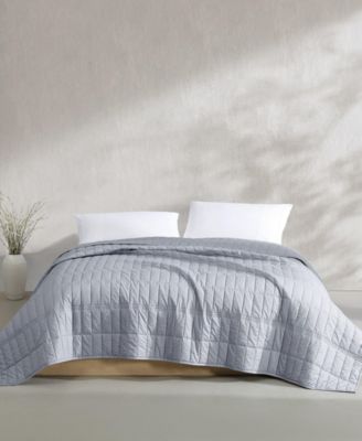 Click here for Calvin Klein Washed Percale Solid Cotton Quilt Set prices