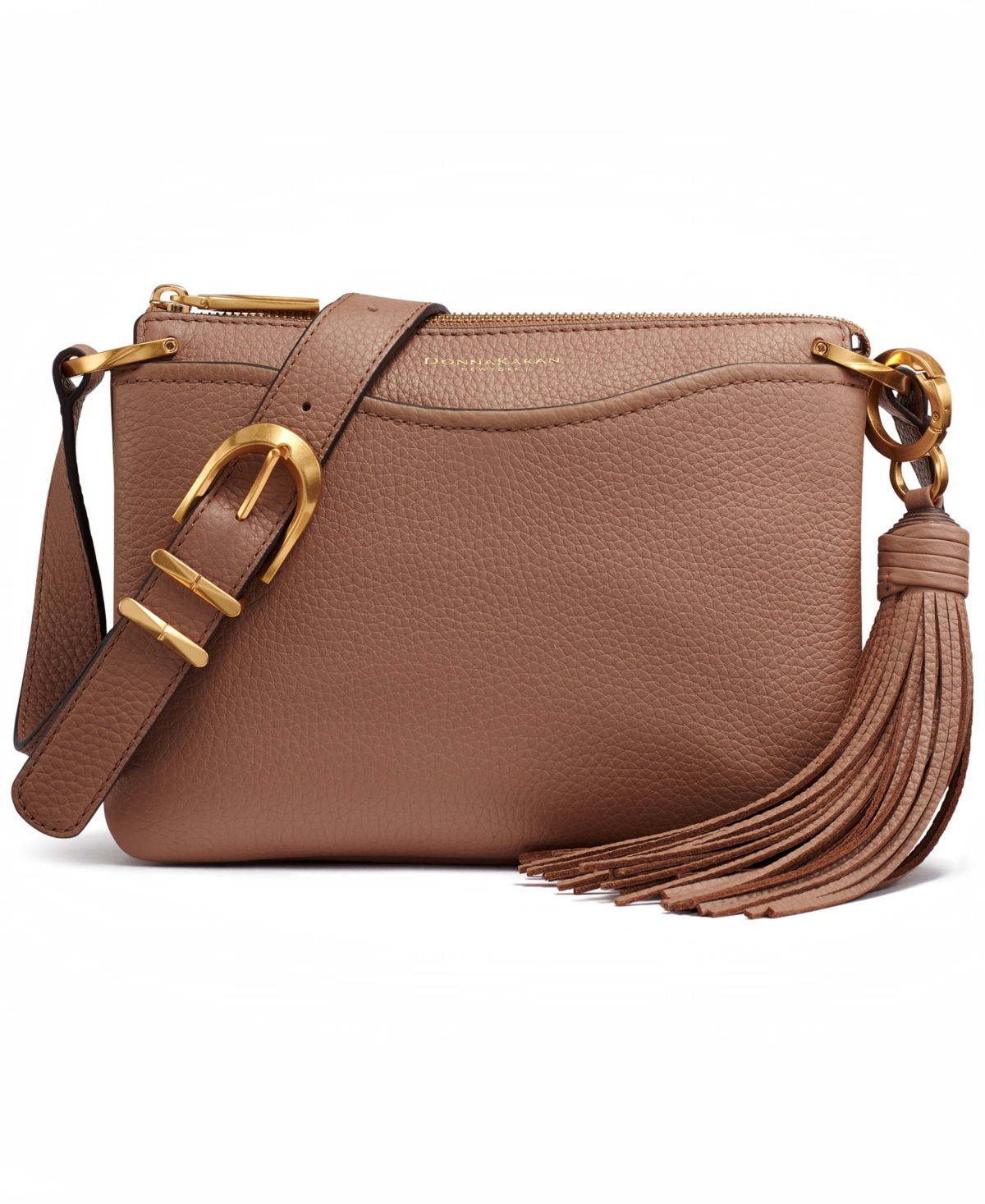 Click here for Donna Karan New York Glenwood Zippered Leather Cro... prices