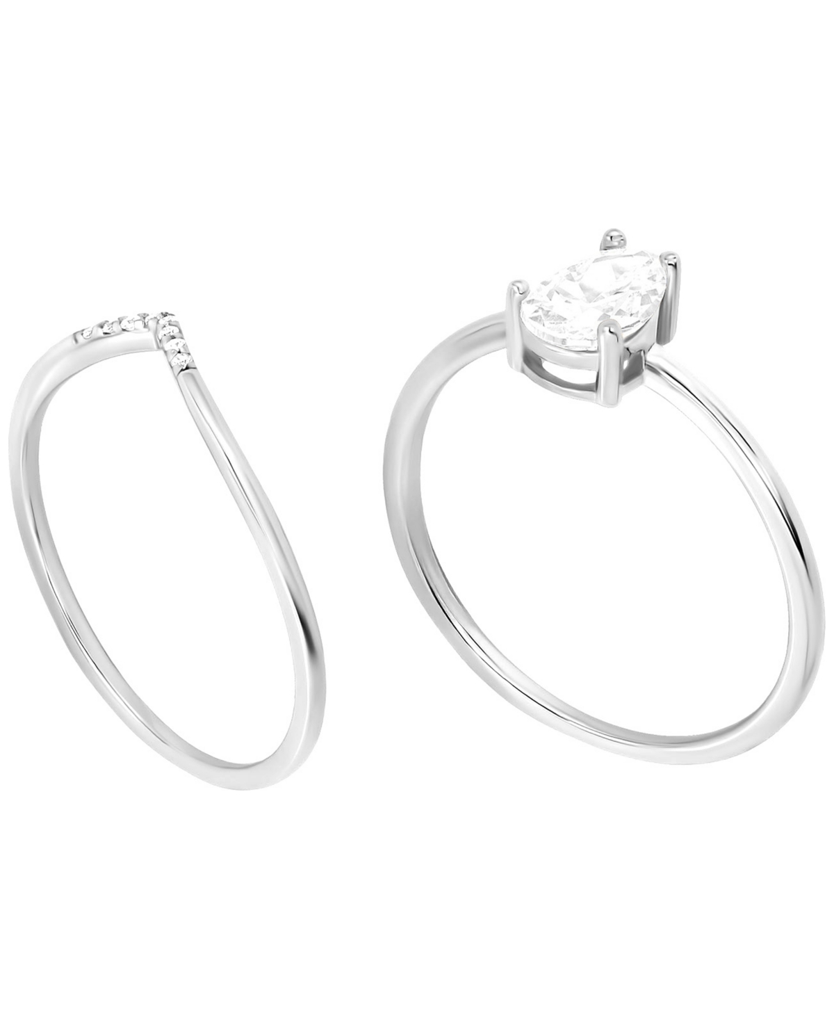 Click here for Macys 2-Piece Cubic Zirconia Ring Set (1.25 ct. t.... prices