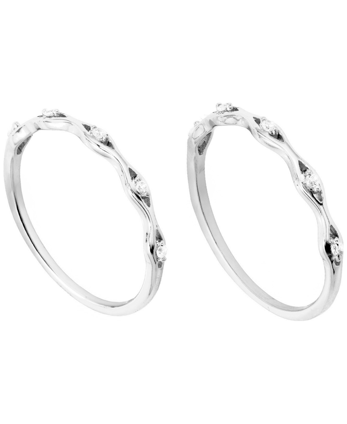 Click here for Macys 2-Piece Cubic Zirconia Stackable Ring Set (0... prices