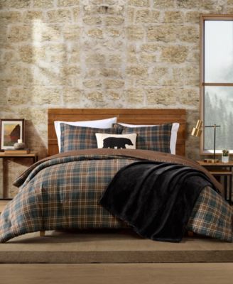 Click here for Eddie Bauer Huntley Plaid Microfiber Comforter Set prices