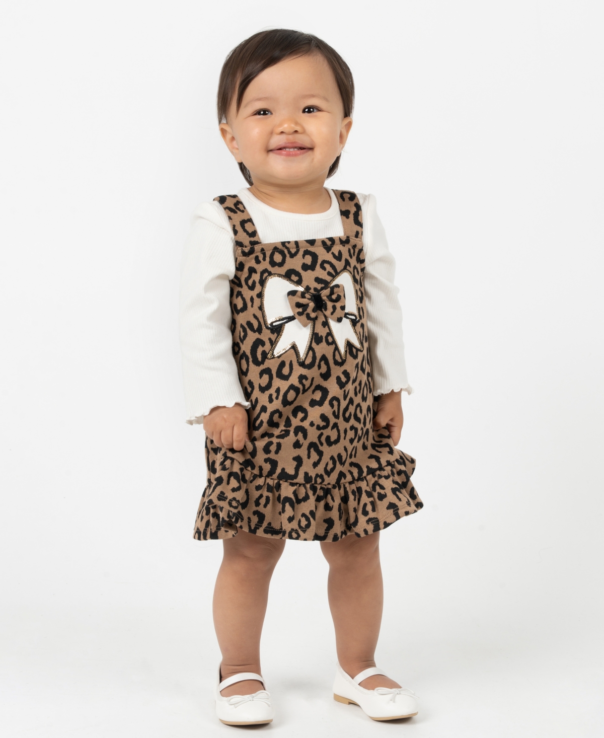 Click here for Rare Editions Baby Girls 2-Piece Cheetah Print Jum... prices