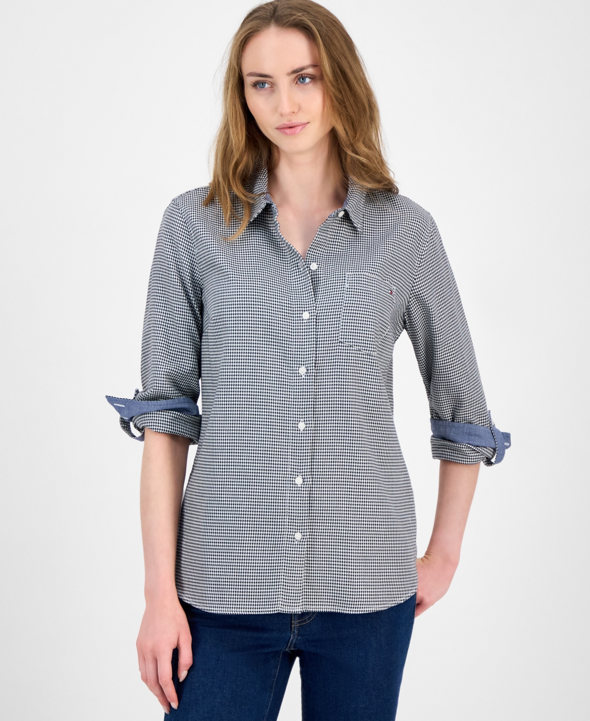 Click here for Tommy Hilfiger Womens Coquette Check Cotton Shirt... prices