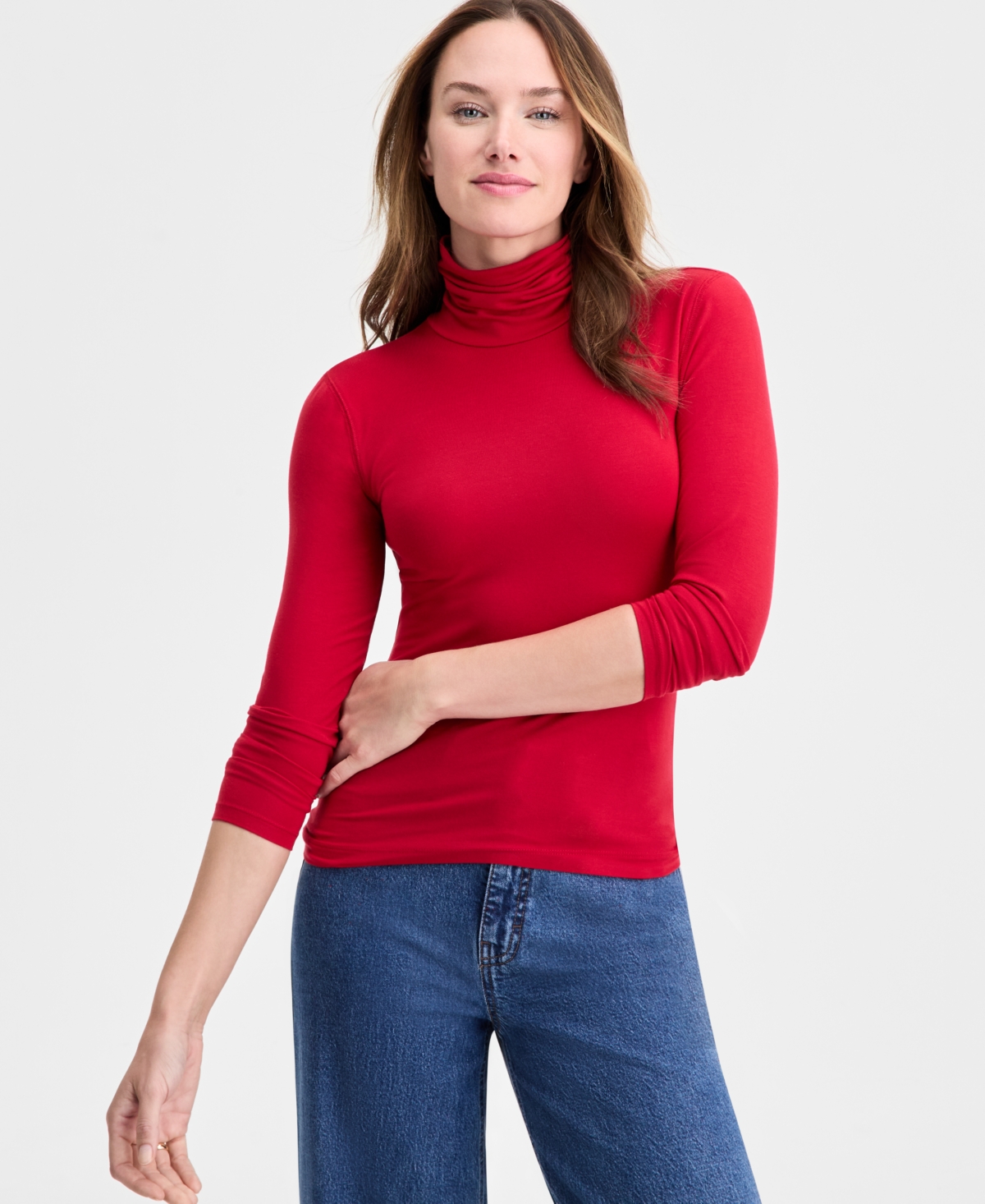 Click here for On 34th Womens Modal Long Sleeve Turtleneck  Creat... prices