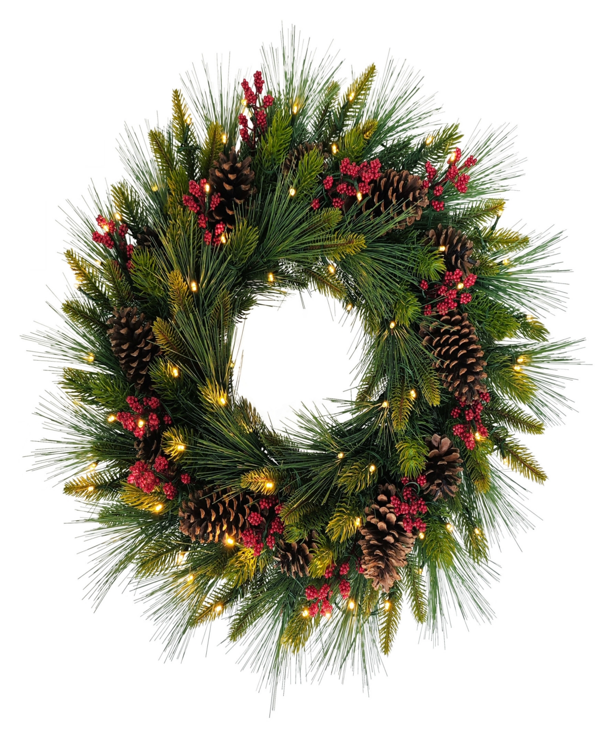 Click here for Puleo 26 Pre-Lit Artificial Adorned Christmas Wrea... prices
