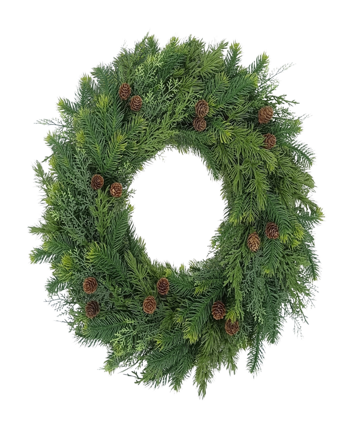 Click here for Puleo 24 Artificial Christmas Wreath with Pinecone... prices