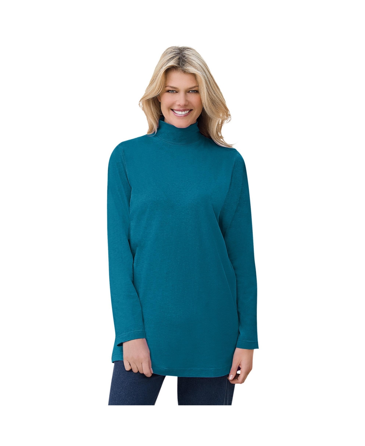 Click here for Woman Within Womens Within Perfect Mockneck Tunic... prices