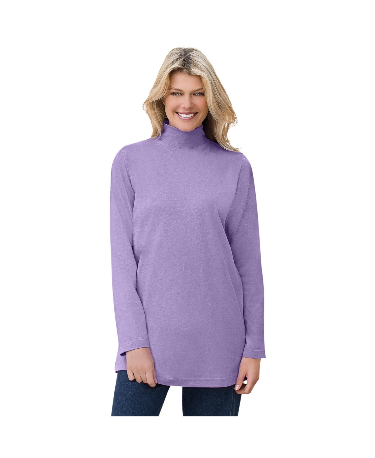 Click here for Woman Within Womens Within Perfect Mockneck Tunic... prices