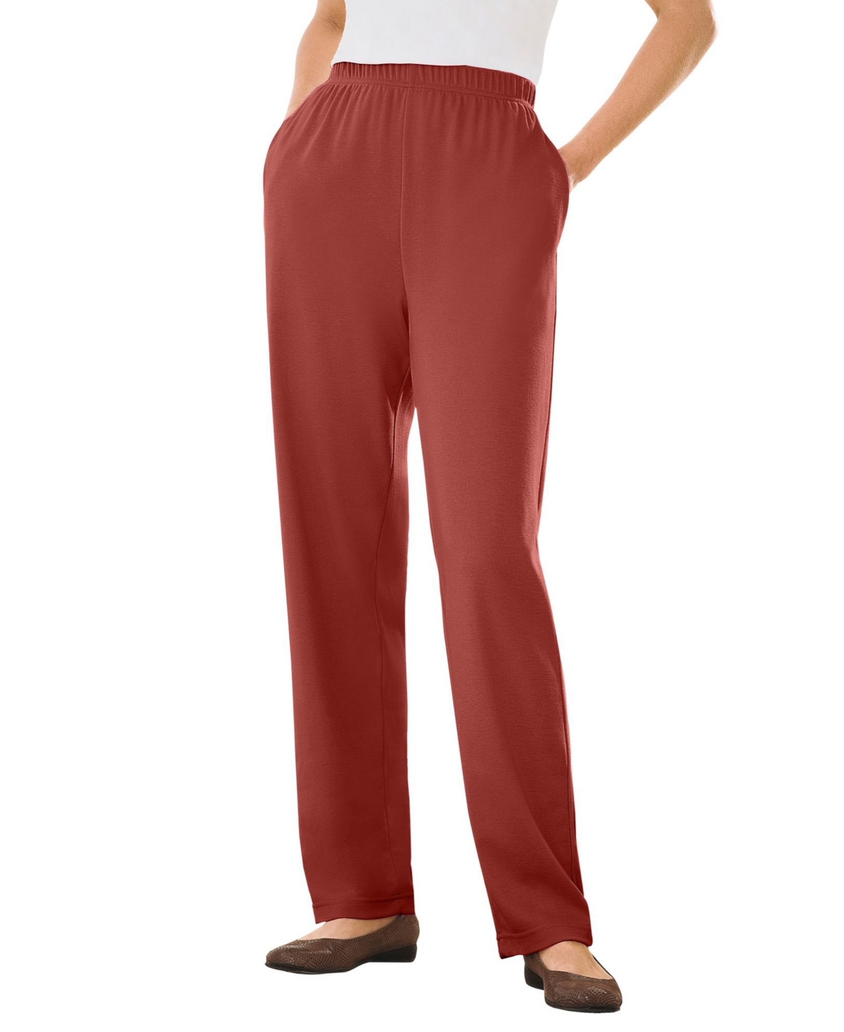 Click here for Woman Within Womens Within Tall 7-Day Knit Straigh... prices