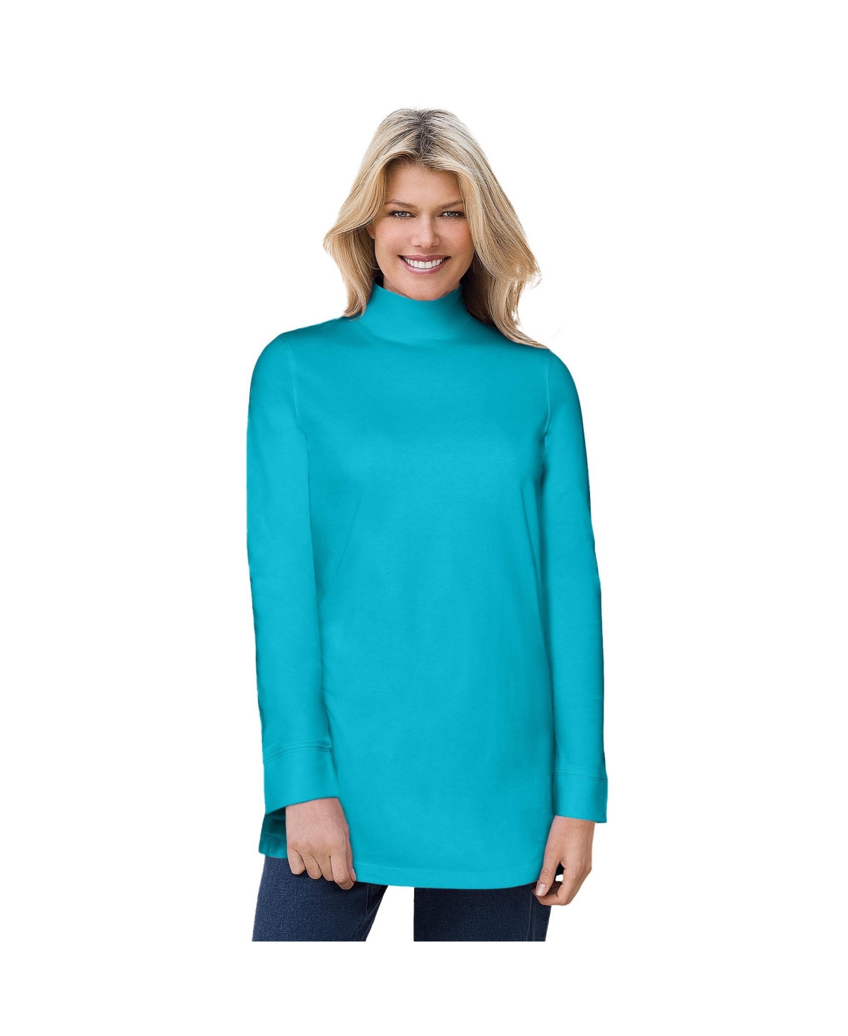 Click here for Woman Within Womens Within Perfect Mockneck Tunic... prices