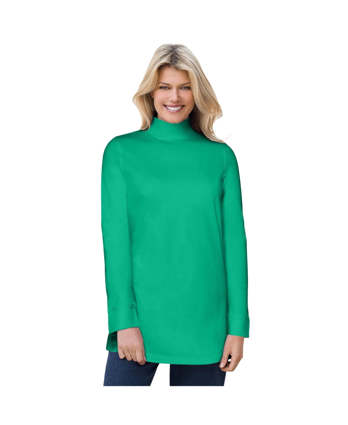 Click here for Woman Within Womens Within Perfect Mockneck Tunic... prices