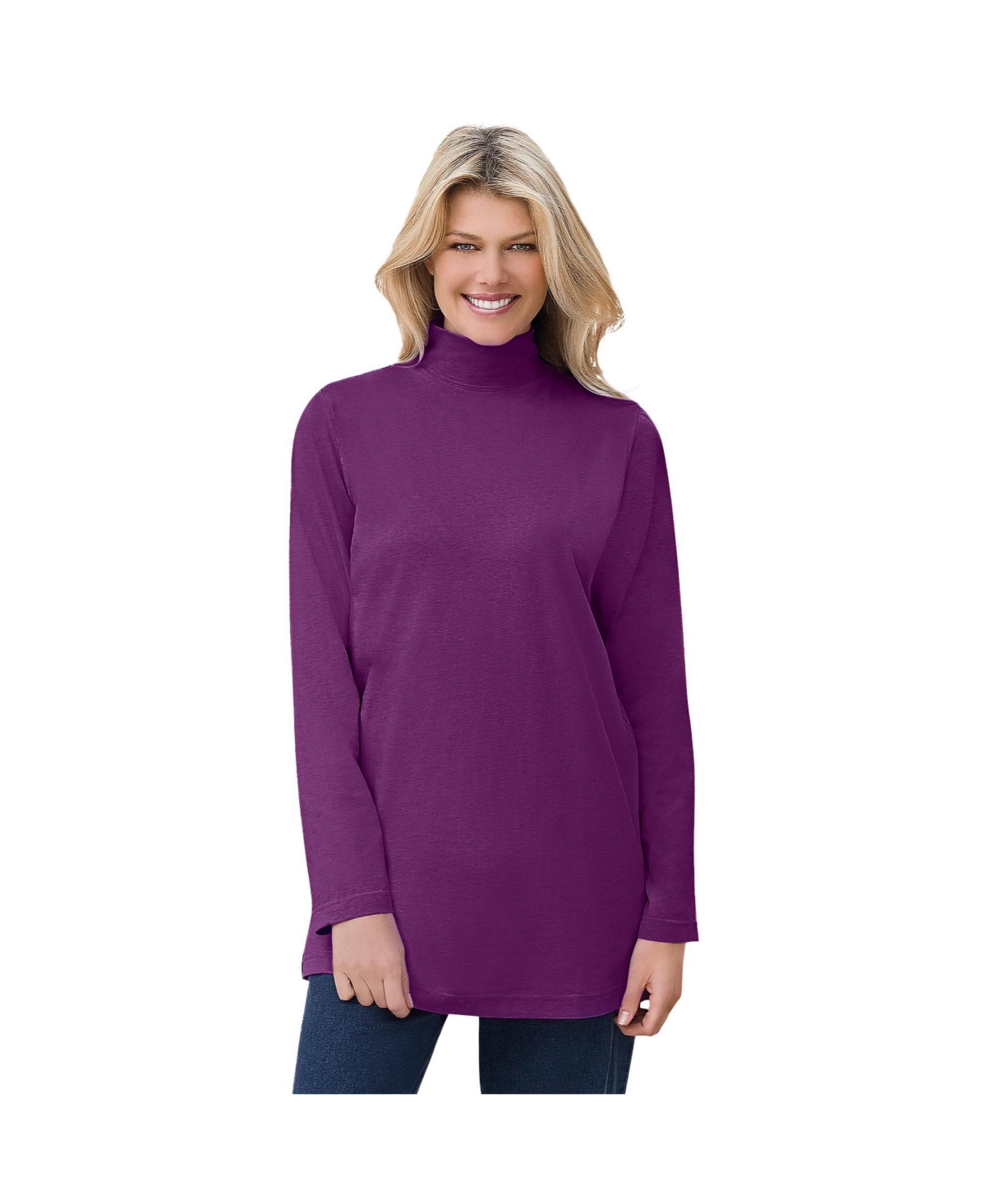 Click here for Woman Within Womens Within Perfect Mockneck Tunic... prices