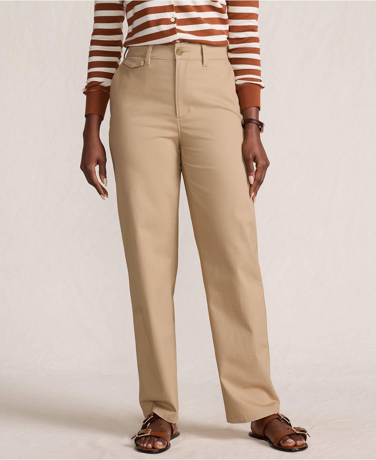 Click here for Lands End Womens Chino High Rise Rail Straight Leg... prices