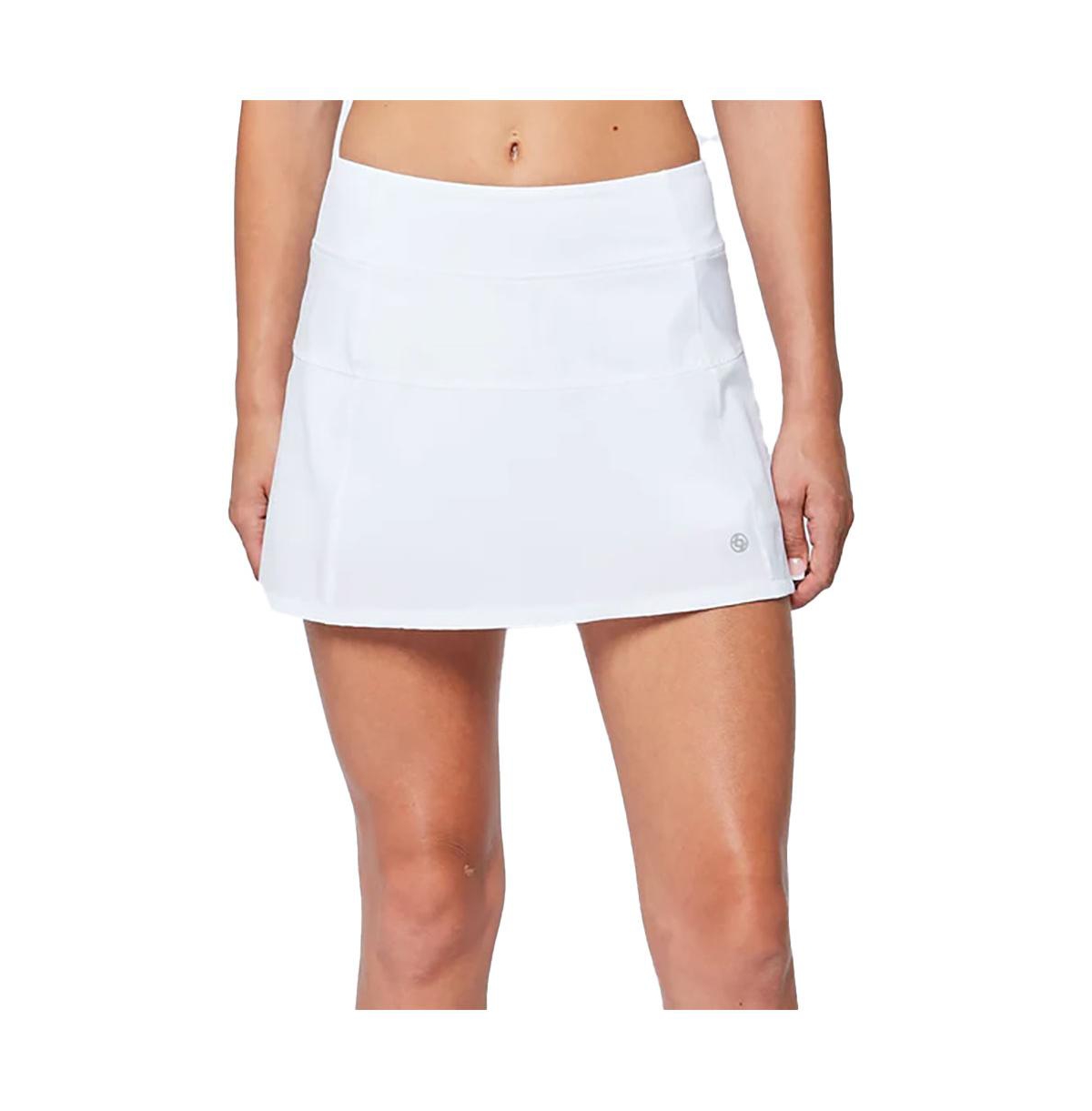 Click here for Lija Deuce 13.5 Inch Womens Tennis Skirt - White prices