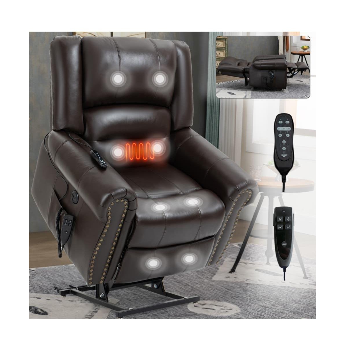 Click here for Maison Boucle Dual Motor Power Lift Recliner with... prices